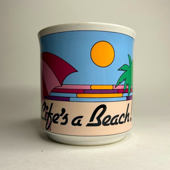 Vintage | Dining | Last Chance Sale Vtg Lifes A Beach Coffee Mug Made ...